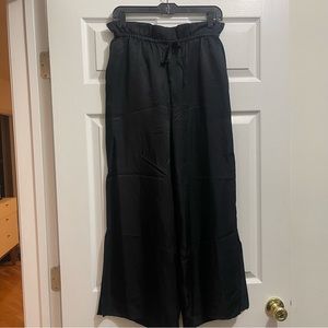 Aritzia | Pants & Jumpsuits | Aritzia Wilfred Black Satin Pants W Side ...